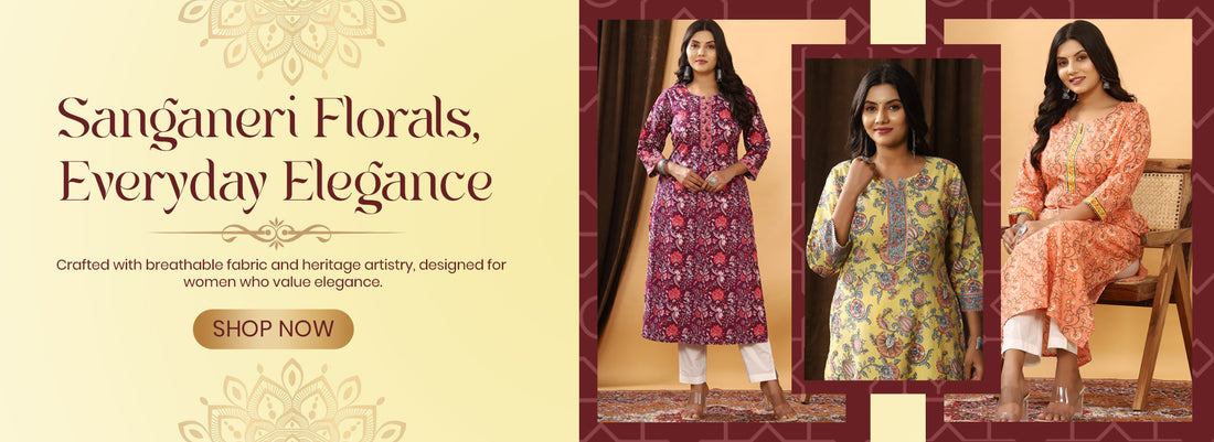 Ethnic Cotton Kurtis, Sarees, Top & Dupatta for Women online – Ethnic ...